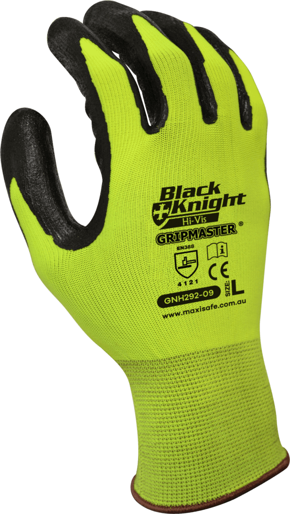 GNH292-Black Knight Gripmaster Hi-Vis Glove - Independent EHS